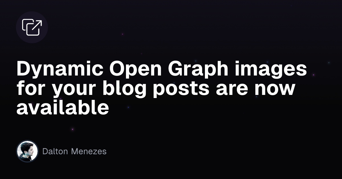 Dynamic Open Graph images for your blog posts are now available - opendocs